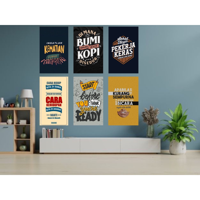 Jual POSTER KAYU MDF QUOTES KATA KATA INSPIRASI HIASAN KAMAR CAFE ...
