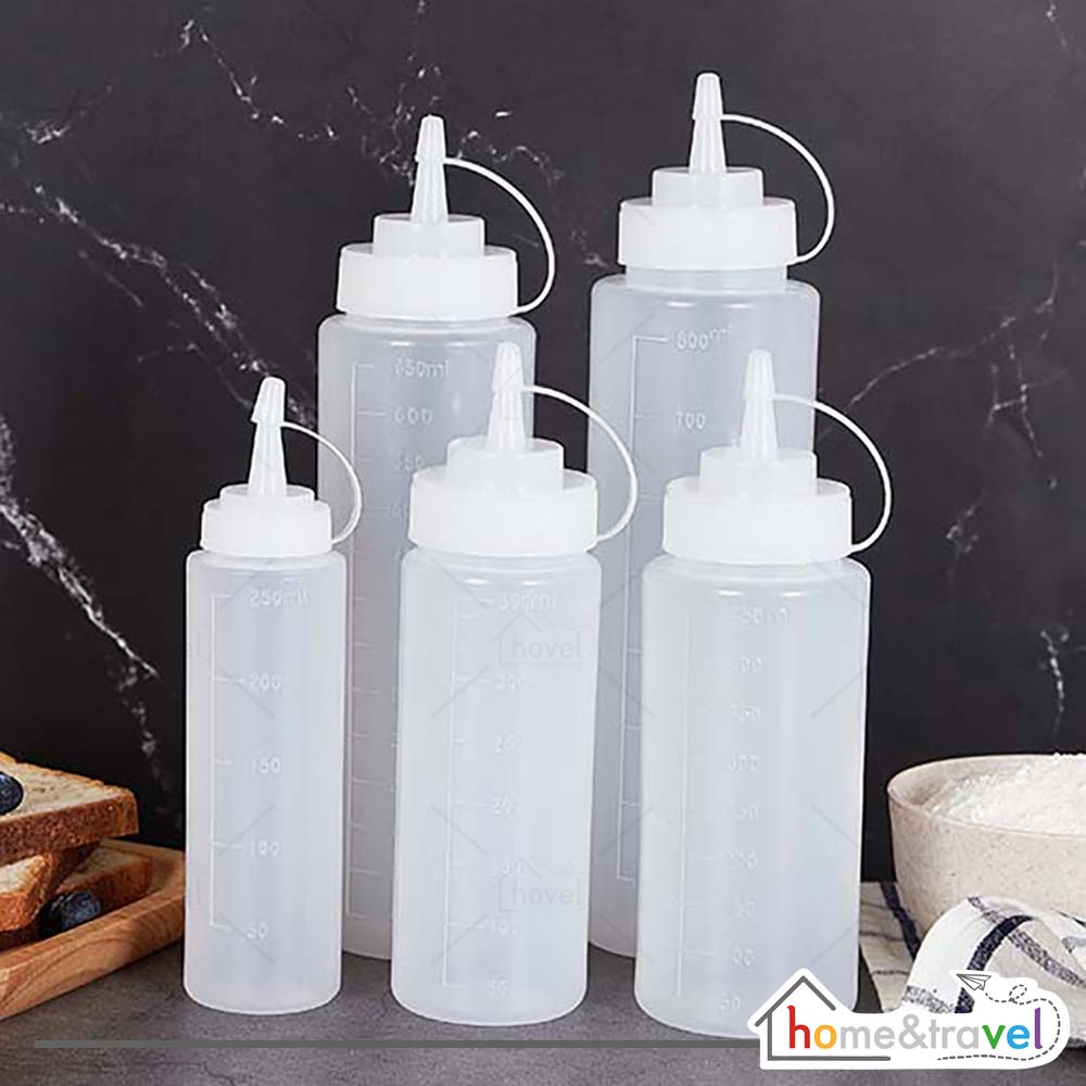 Jual HOVELSHOP Botol Saus Plastik Bening Transaparan Bottle Squize ...