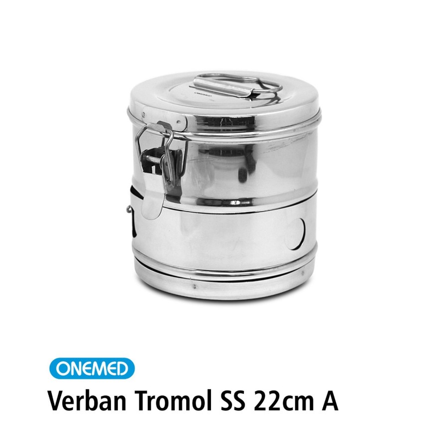Jual Verban Tromol Onemed Stainless Steel 22cm | Shopee Indonesia