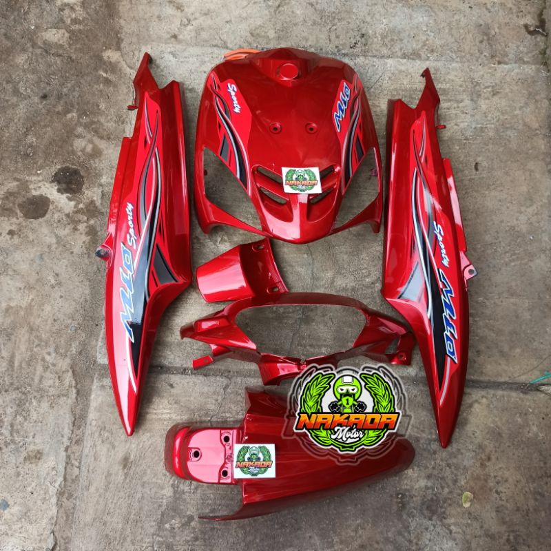 Jual Yamaha Mio Sporty Full Set Body Halus Mio Lama Warna Merah Maroon ...