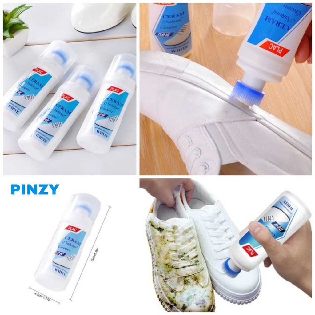 Jual Shoes Cleaner Cairan Pembersih Dan Pemutih Sepatu Polish Semir ...