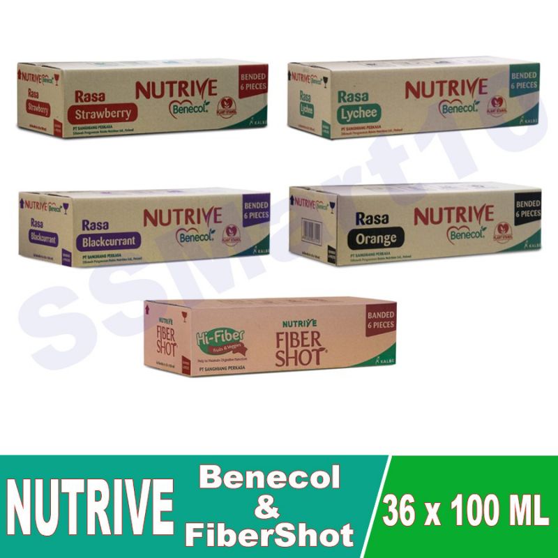 Jual NUTRIVE Benecol/Fibershot 36 X 100ml/KARTON | Shopee Indonesia