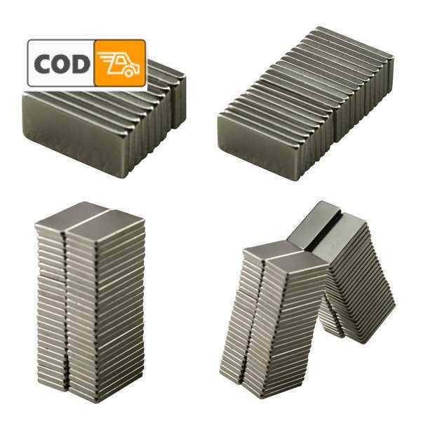 Jual Magnet Super Kuat Neodymium 10PCS 20x10x2 mm NdFeB N35 Daya Tarik ...