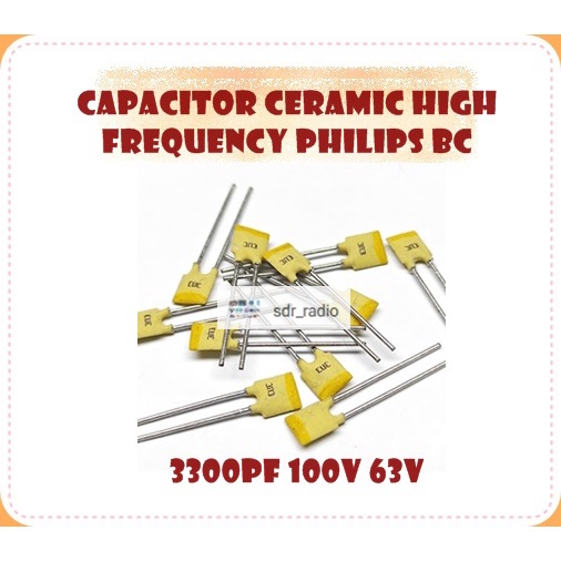 Jual 3300 pF 63V Capacitor Ceramic High Frequency Philips BC Kapasitor ...