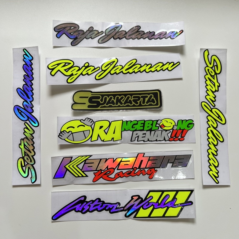 Jual STIKER STICKER KAWAHARA CUSTOM WORLD SETAN JALANAN RAJA JALANAN ...