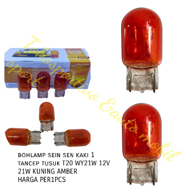 Jual LAMPU BOHLAMP STANDAR SEIN SEN RATING T20 WY21W 12V 21W TANCEP ...