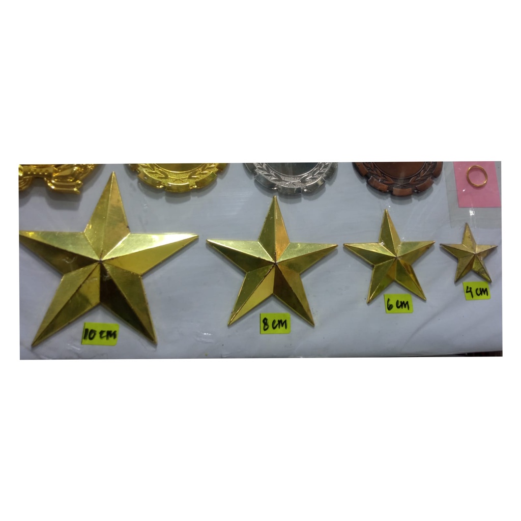 Jual Logam Bintang 6cm - Bintang Pangkat 8cm - Bintang Logam 10cm ...