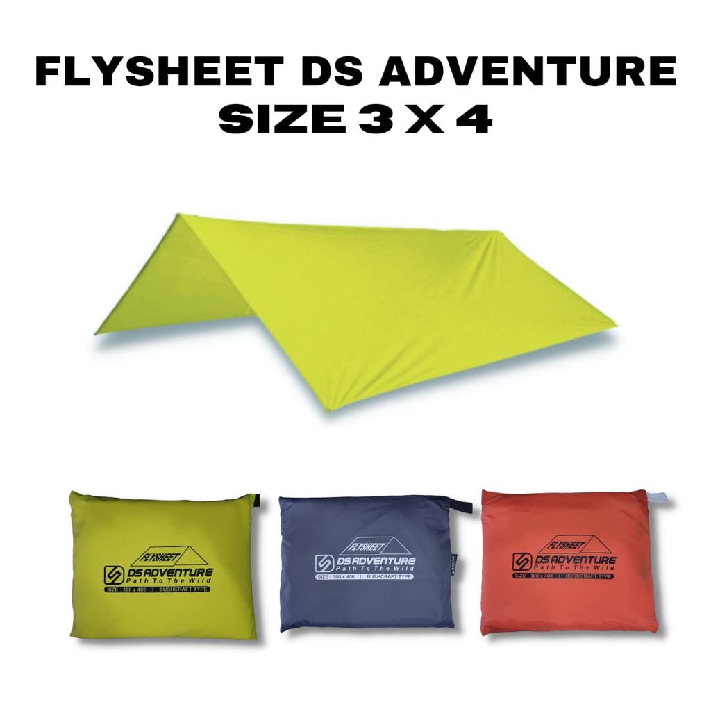 Jual Flysheet 3x4 DS ADVENTURE buscraft / 4x6 ds flyshet traptent ...