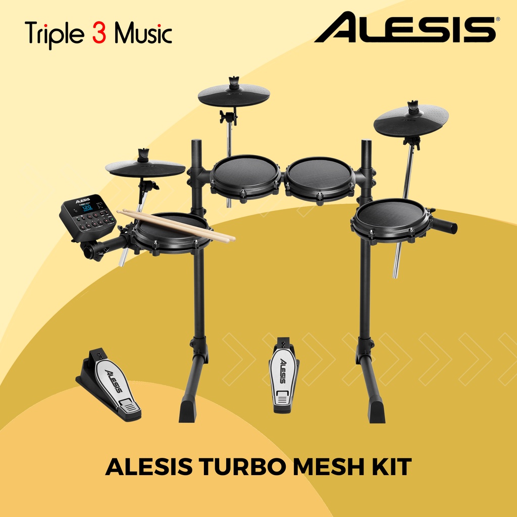 Jual Alesis TURBO MESH KIT Electronic Drum Kit with Mesh Heads | Shopee Indonesia