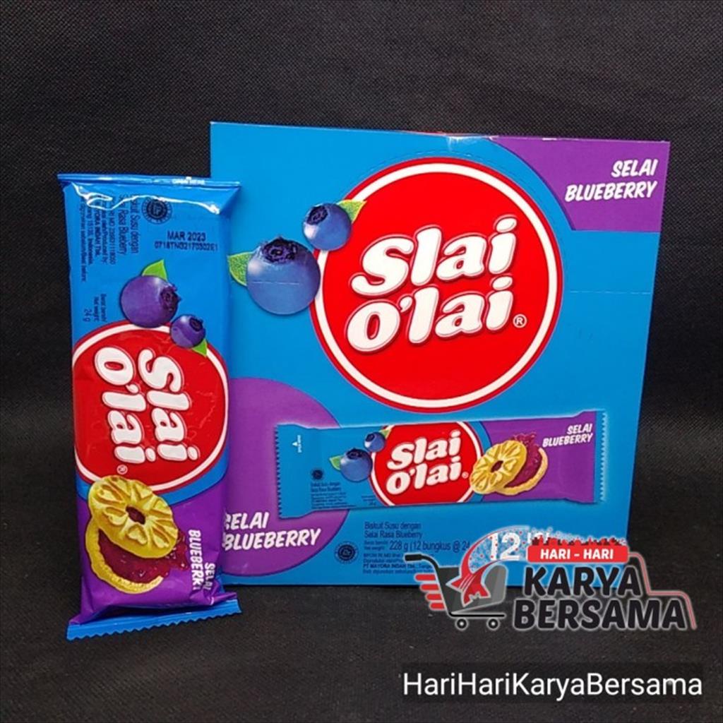 Jual BISKUIT SLAI O`LAI BLUEBERRY BOX ISI 10`S X 32GR | Shopee Indonesia