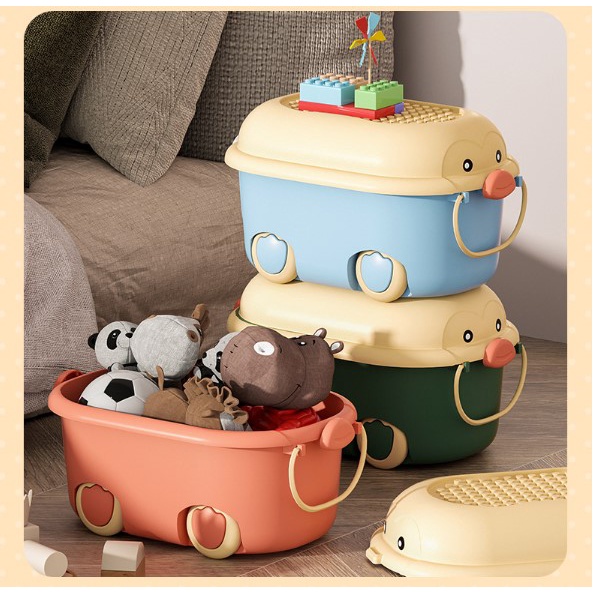 Jual Kotak Penyimpanan Mainan Anak Plastik Box Container Roda Serbaguna ...