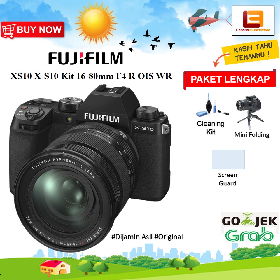 Jual Fujifilm XS10 X-S10 Kit 16-80mm F4 R OIS WR | Shopee Indonesia