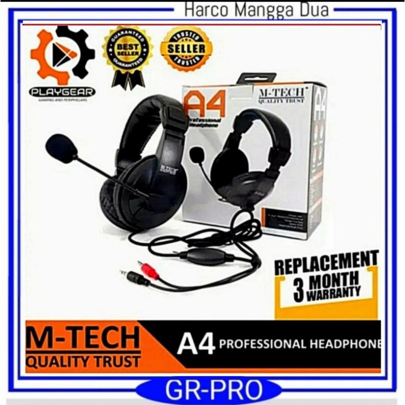 Jual Headset m tech original A4 | Shopee Indonesia