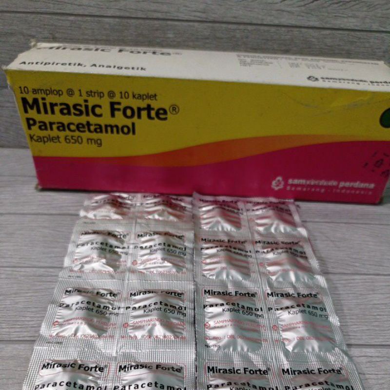 Jual Mirasic Forte tablet | penurun demam | jual perstrip | Shopee ...