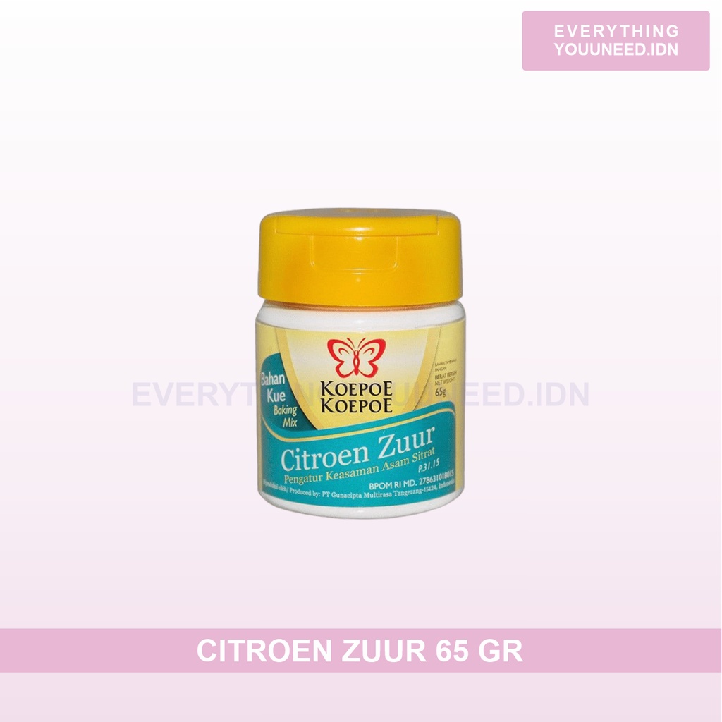 Jual Citroen Zuur 65 Gr Koepoe Koepoe | Shopee Indonesia