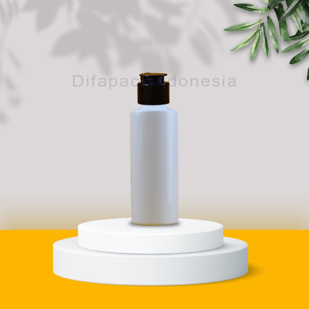 Jual Botol Rf 100Ml Tutup Fliptop Jamur Hitam Body Putih | Shopee Indonesia
