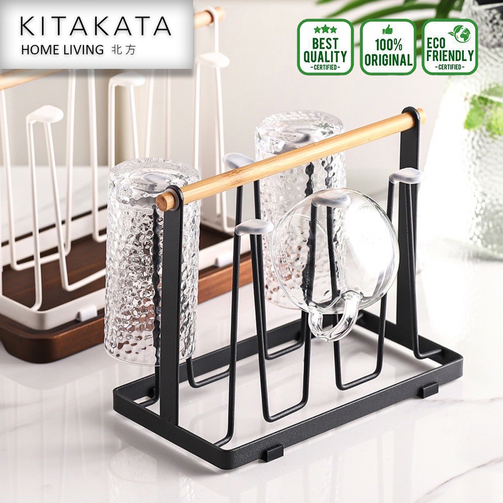 Jual KITAKATA HORU Rak Gelas Organizer Besi Cup Holder Tempat Cangkir Tempat Gelas Gantungan ...
