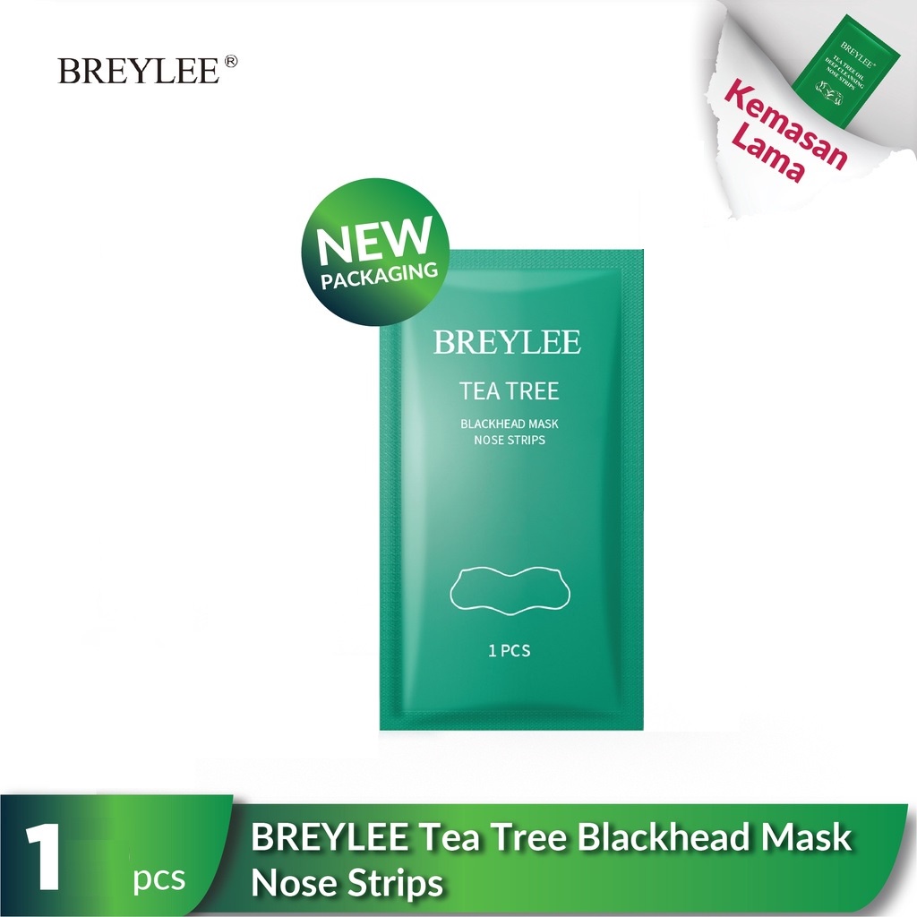 Jual [BPOM] Breylee Tea Tree Blackhead Mask Nose Strips - Masker Komedo ...