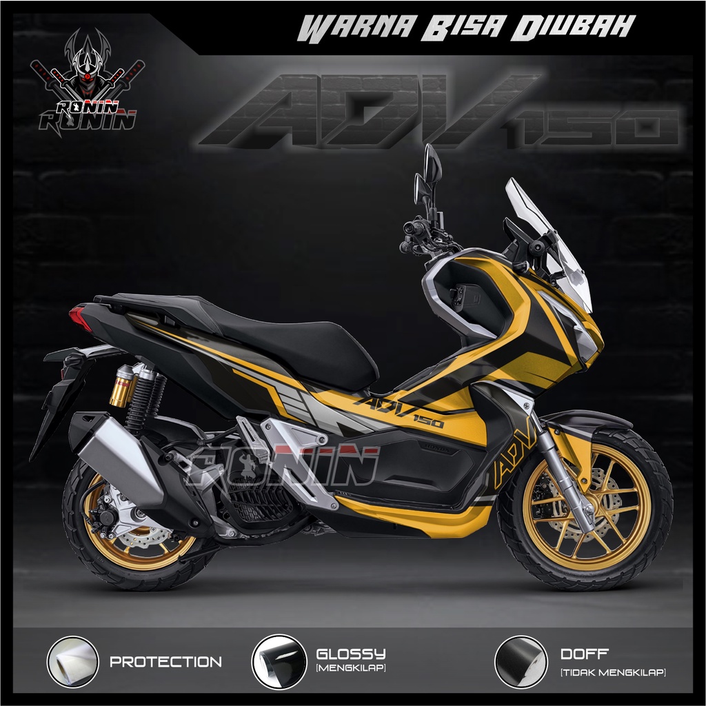 Jual Sticker Decal FULL BODY ADV 150 Motif Simp. Elegant Gold | Shopee ...