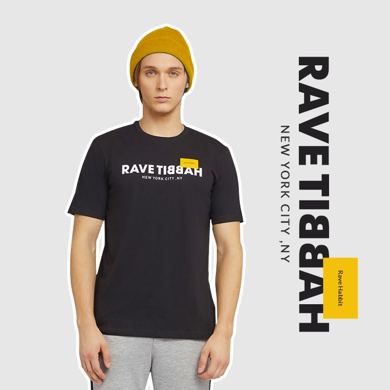 Jual Kaos Pria Original Rave Habbit Madani - Black | Shopee Indonesia