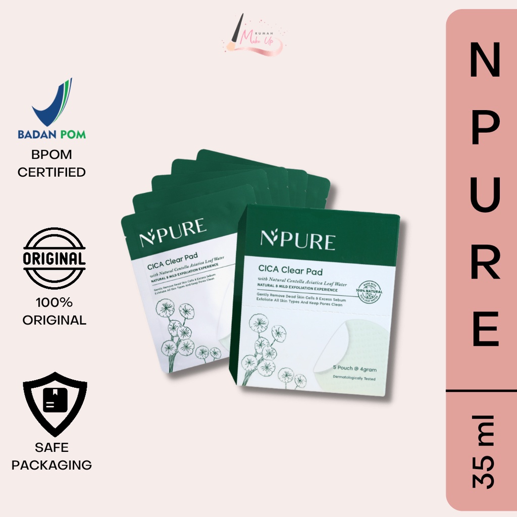Jual NPURE Cica Clear Pad (Sachet) | Shopee Indonesia