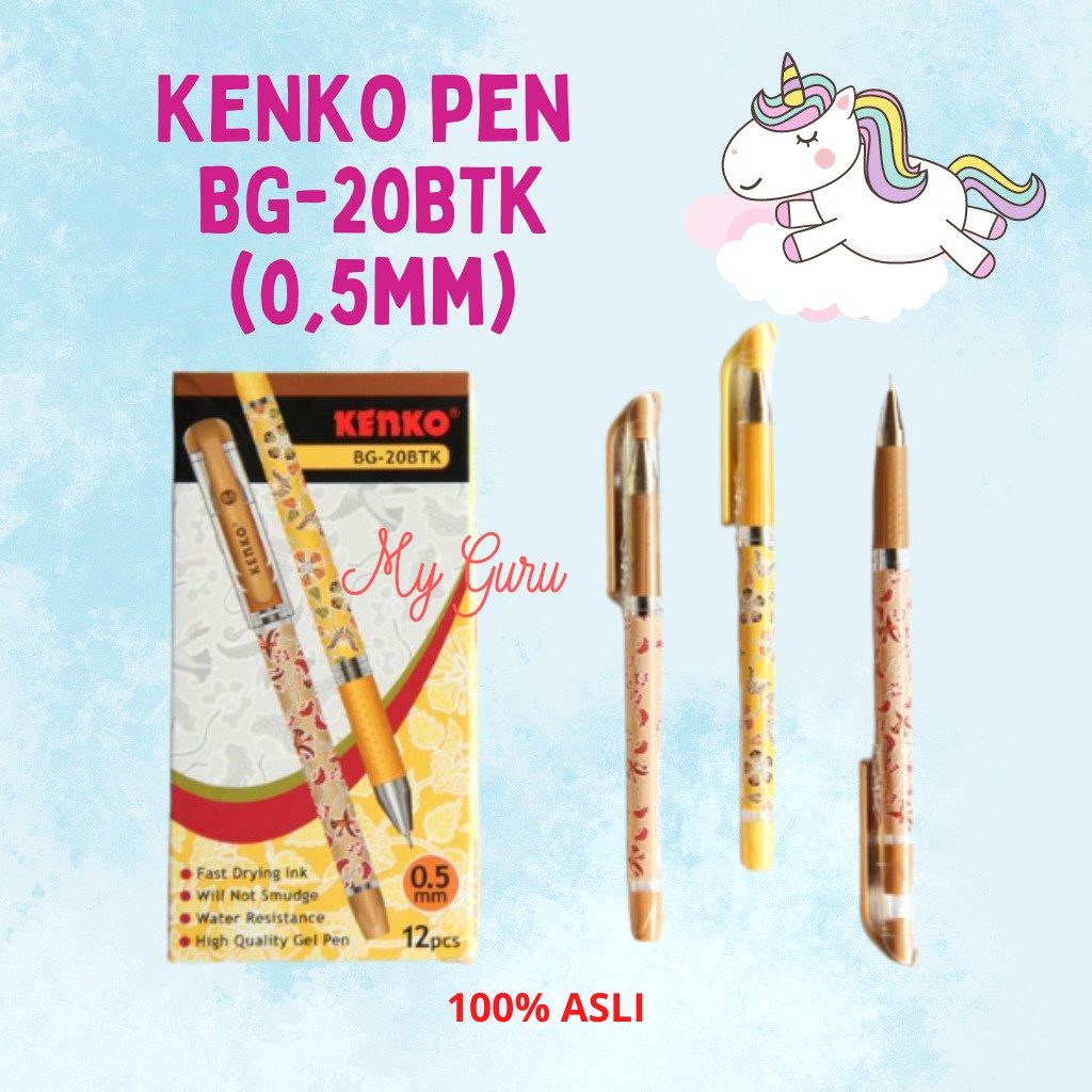 Jual [PCS] BOLPEN KENKO BG-20BTK PULPEN / PENA / BALLPOINT HITAM (0.5 ...