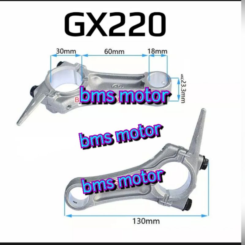 Jual Conecting Rod Stang Seher Conrod Sokar Mesin honda Gx160 gx200 gx220 genset 3 kw 4 kw 3000 ...