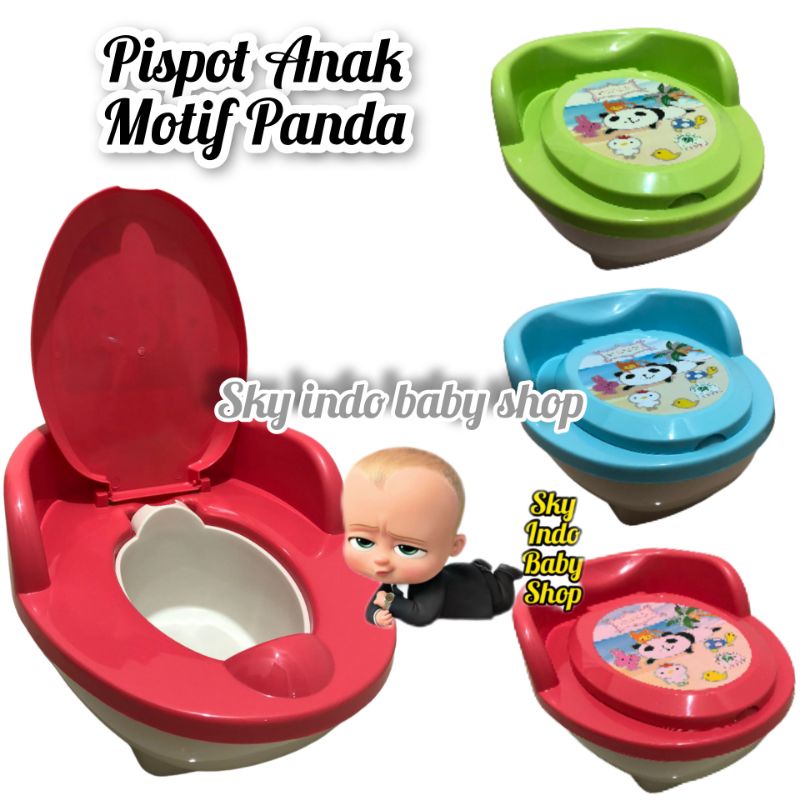 Jual Pispot Green Leaf | Potty Training Seat 1,5 Liter | Shopee Indonesia