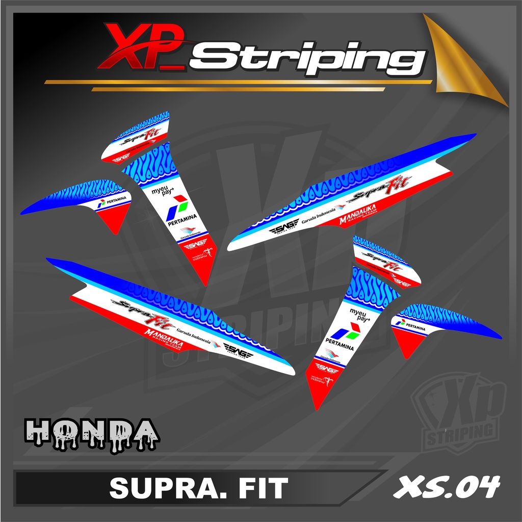 Jual Stiker Striping Lis SUPRA FIT - Sticker Striping Variasi Motor ...