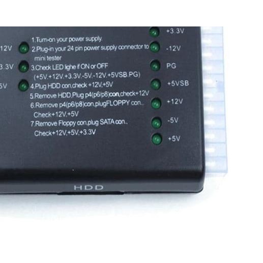 Jual Power Supply PSU Tester Checker LED 20/24Pin ATX SATA PC | Shopee ...