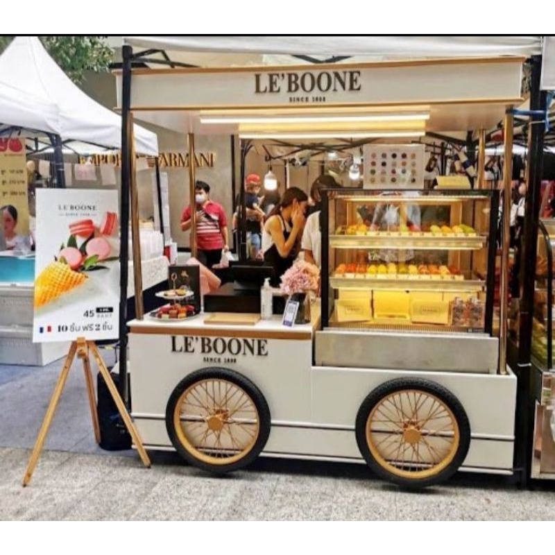 Jual Gerobak custom / booth custom / booth kue pastry donat bolen ...