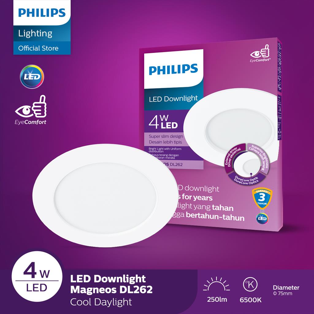 Jual Philips Magneos LED Downlight DL262 4W 6500K | Shopee Indonesia
