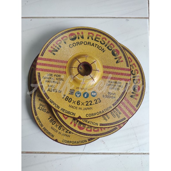 Jual Grinding disc NIPPON RESIBON 7inch / Batu gerinda poles NIPPON 180 ...