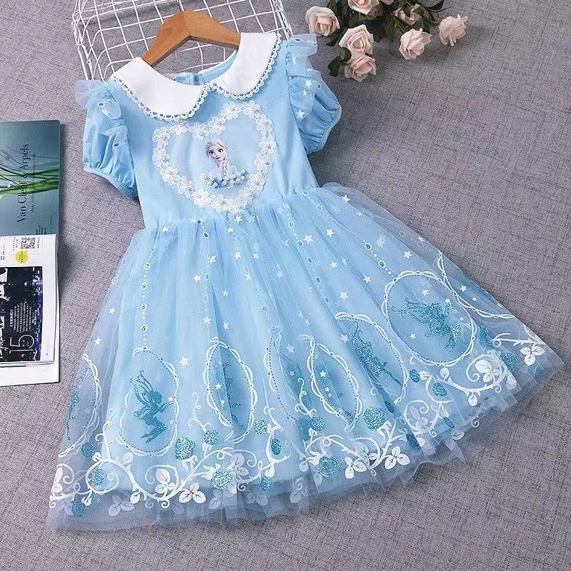 Jual [PRINCESS KESLI] 1-10 Tahun Gaun Frozen Elsa Pesta Perempuan Rok ...