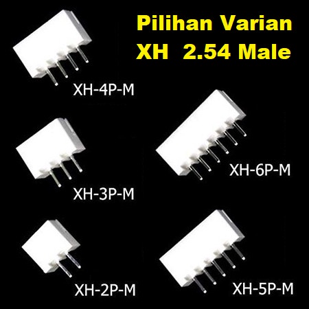 Jual Connector XH 2.54 PCB Male 2P 3P 4P 5P 6P 2,3,4,5,6 Pin Pitch 2.54 mm | Shopee Indonesia