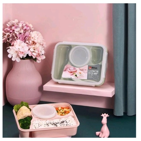 Jual LUNCH BOX 4 SEKAT KOTAK BEKAL 1000 ML ANTI TUMPAH 5371 KOTAK MAKAN ...