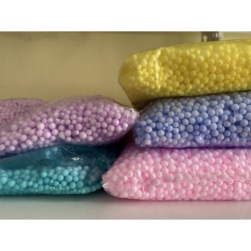 Jual Styrofoam butiran warna warni untuk isian kotak kado atau undian ...