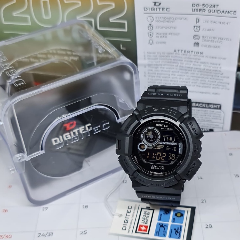 Jual Jam Tangan Pria DIGITEC ORIGINAL DG-5028 / DG5028 / 5028T / DG ...