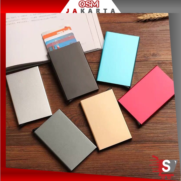 Jual OSM JKT D5550 Card Holder Premium Aluminium / Card Holder Auto Pop ...