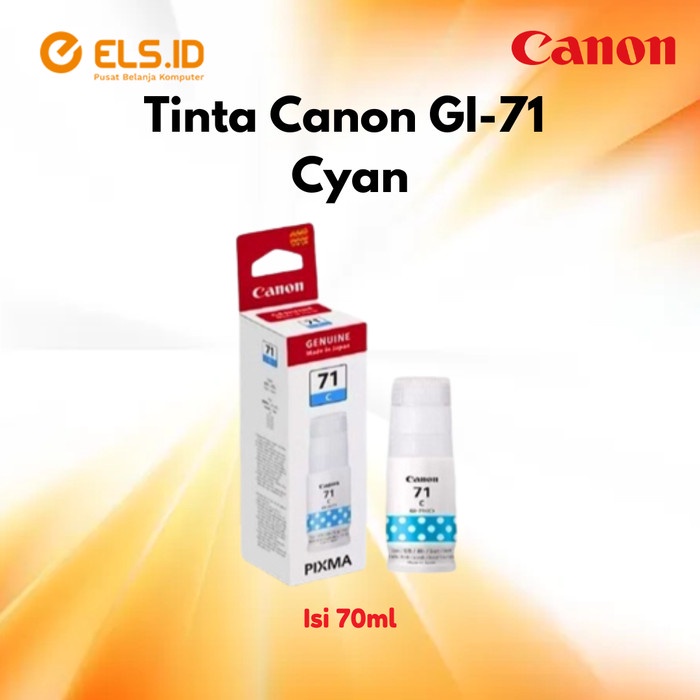 Jual Tinta Refil Canon GI-71 - Cyan (70ml) | Shopee Indonesia