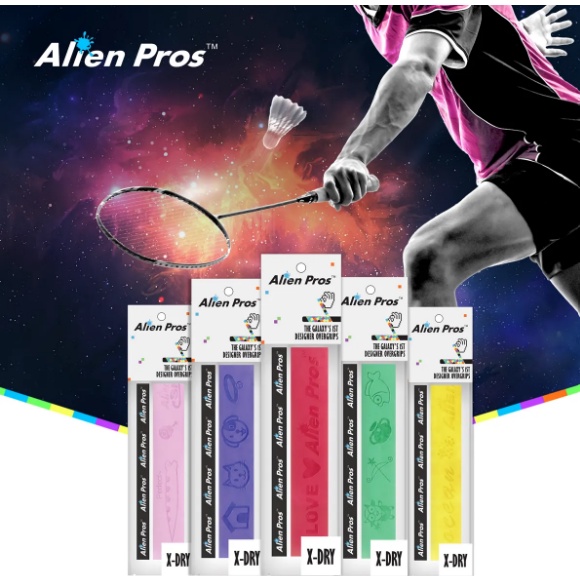 Jual Grip Badminton Tenis Alien Pros X-Dry From USA(ORIGINAL) | Shopee ...