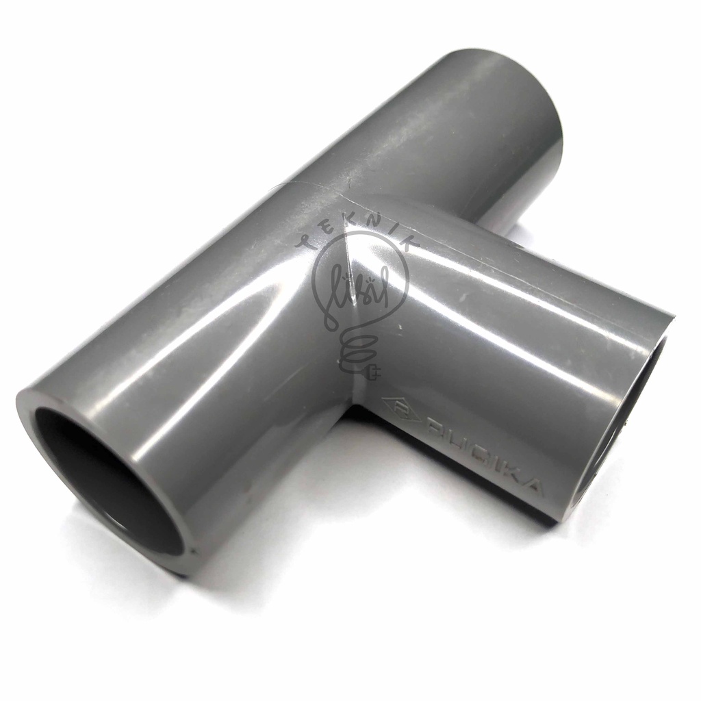 Jual [LISIL TEKNIK] [GROSIR] SAMBUNGAN PIPA 3/4 INCH FITTING AIR TEE PVC T RUCIKA CABANG 3 TEBAL ...