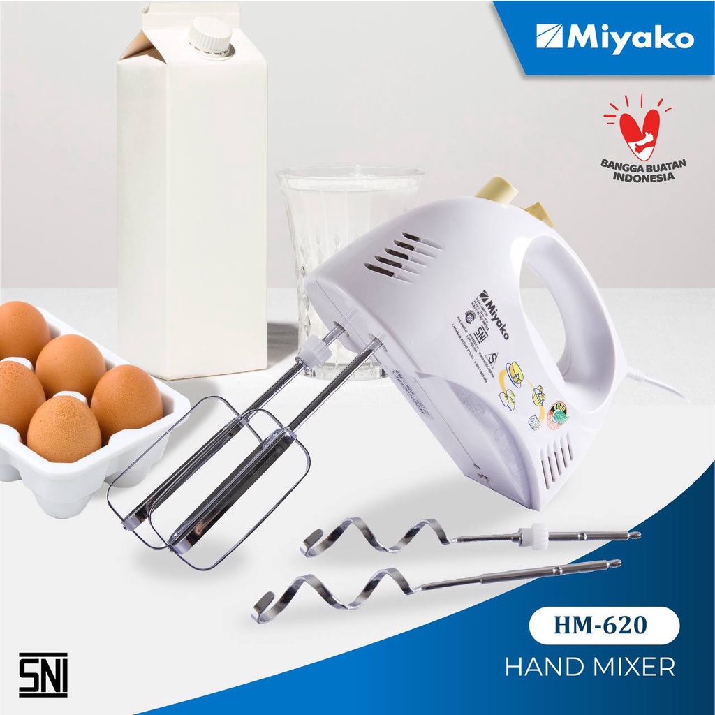 Jual Mixer Hand Miyako HM-620 Mixer Miyako Mixer Tangan Miyako Mikser ...