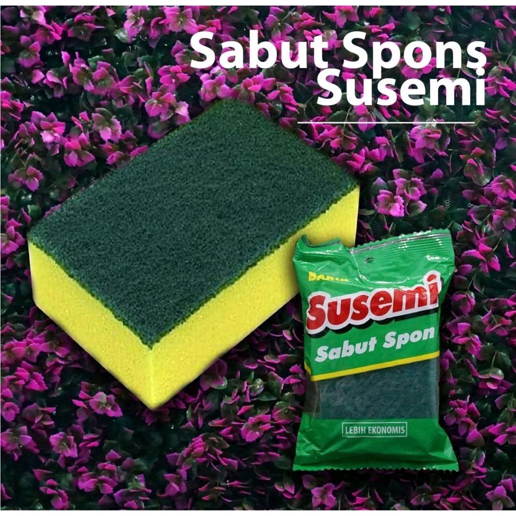 Jual Susemi Sabut Spons Reguler Hijau Kuning - Spons Cuci Piring ...