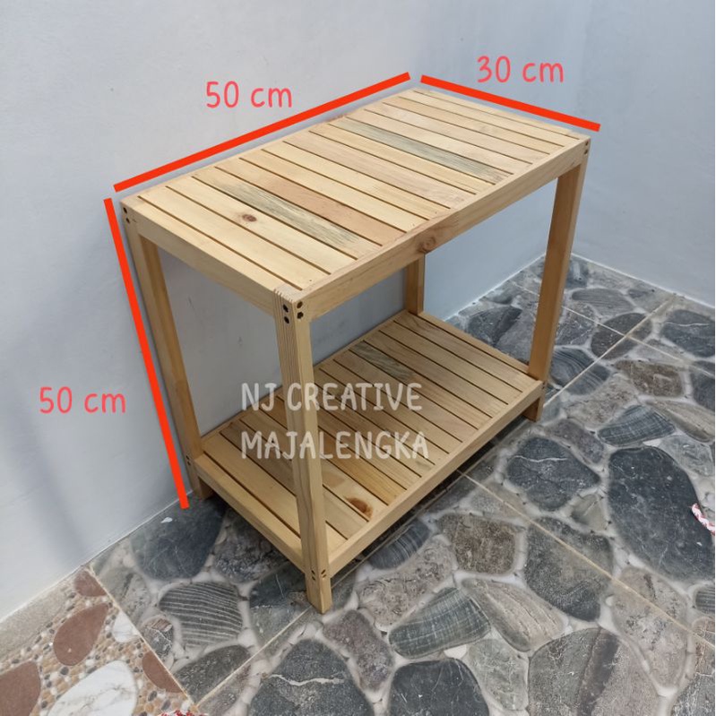 Jual NJ Creative - Meja Aquarium Akuarium 50x30 Kayu Minimalis ...