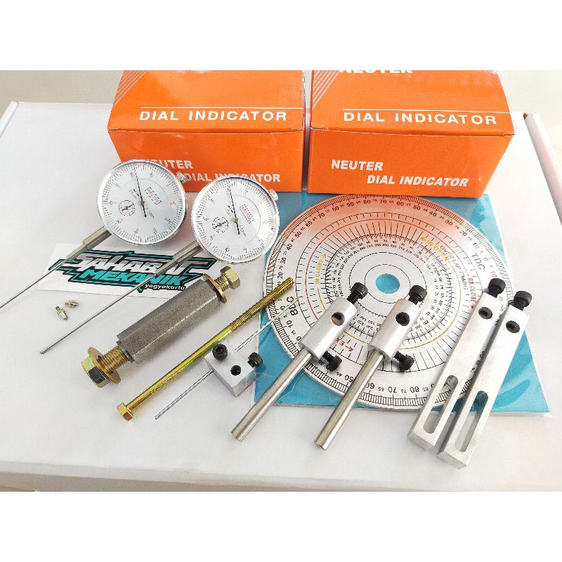 Jual busur derajat dial indikator fullset wheel degree dial indicator ...