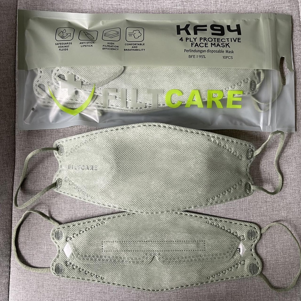 Jual Masker KF94 Black - Masker korea 4Ply Earloop Hitam KF 94 | Shopee Indonesia