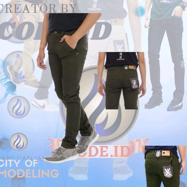 Jual CELANA chino Pria/ SLIMFIT Panjang chino KERJA HARIAN/original 784 VIKTORY DENIM (KODE 10 ...