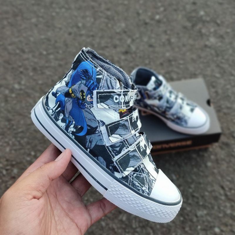 Jual Sepatu anak karakter Batman sepatu sekolah keren murah sepatu boot ...