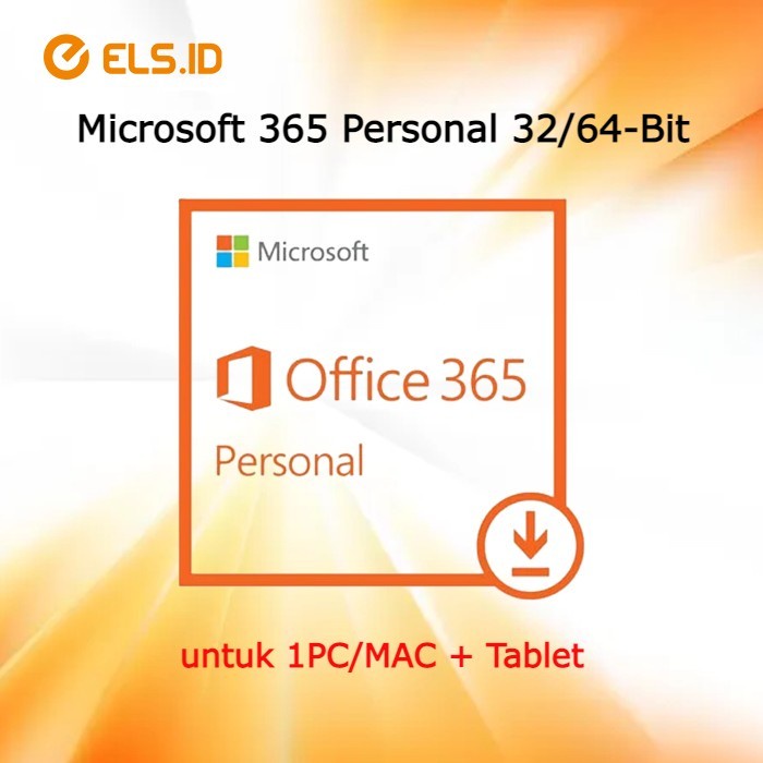 Jual Microsoft 365 Personal 32/64-Bit untuk 1PC/MAC + Tablet - Licence ...